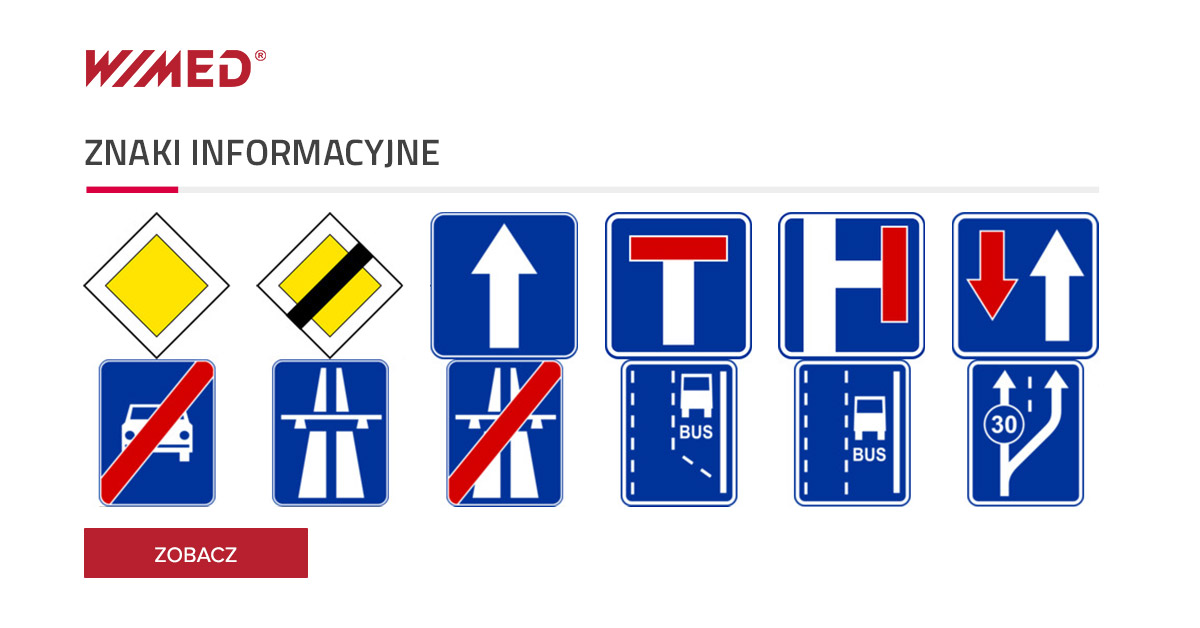 Znaki drogowe Wimed – charakterystyka podstawowych kategorii znaków
